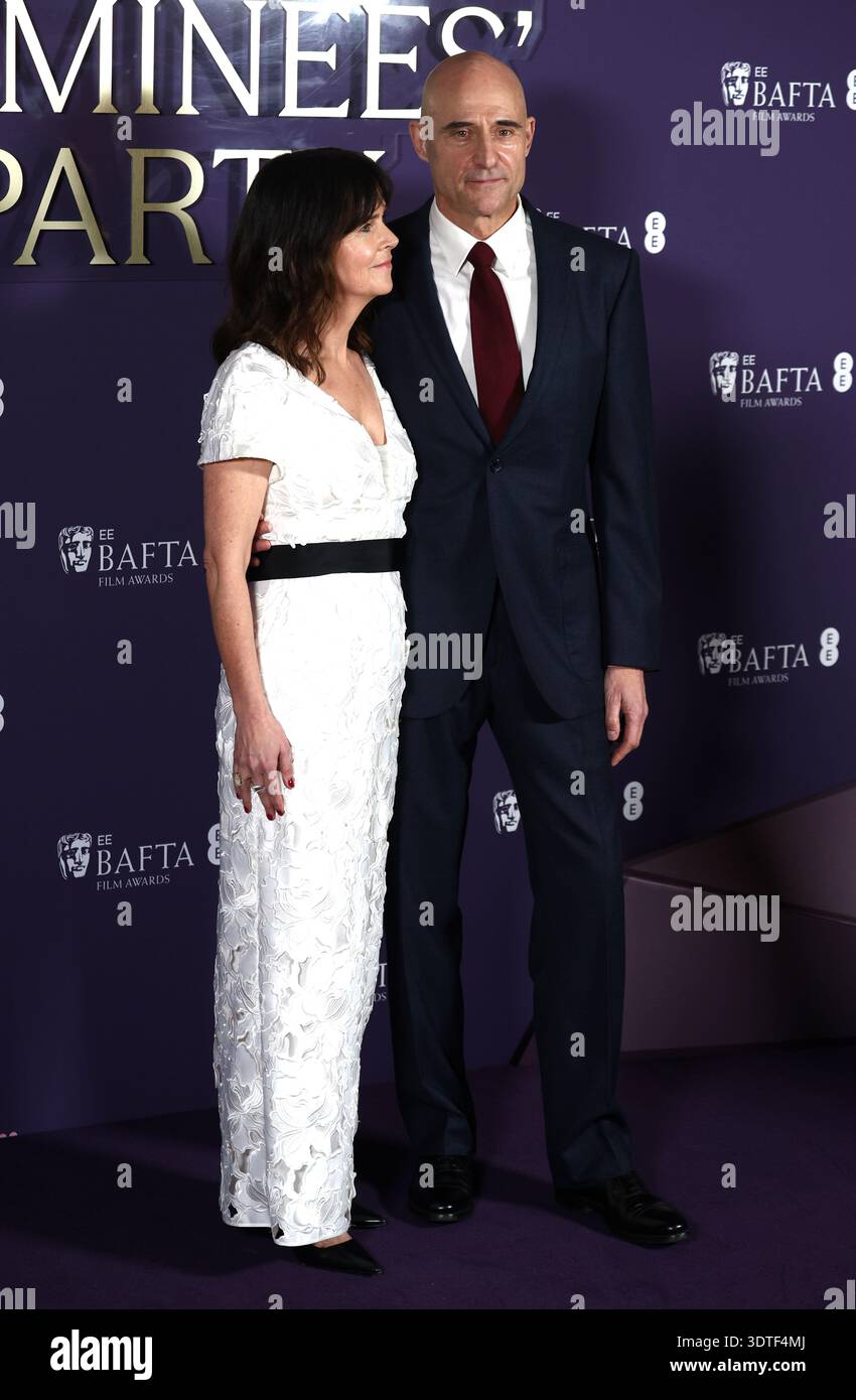 London, UK, 21st February 2026, Liza Marshall and Mark Strong attend ...