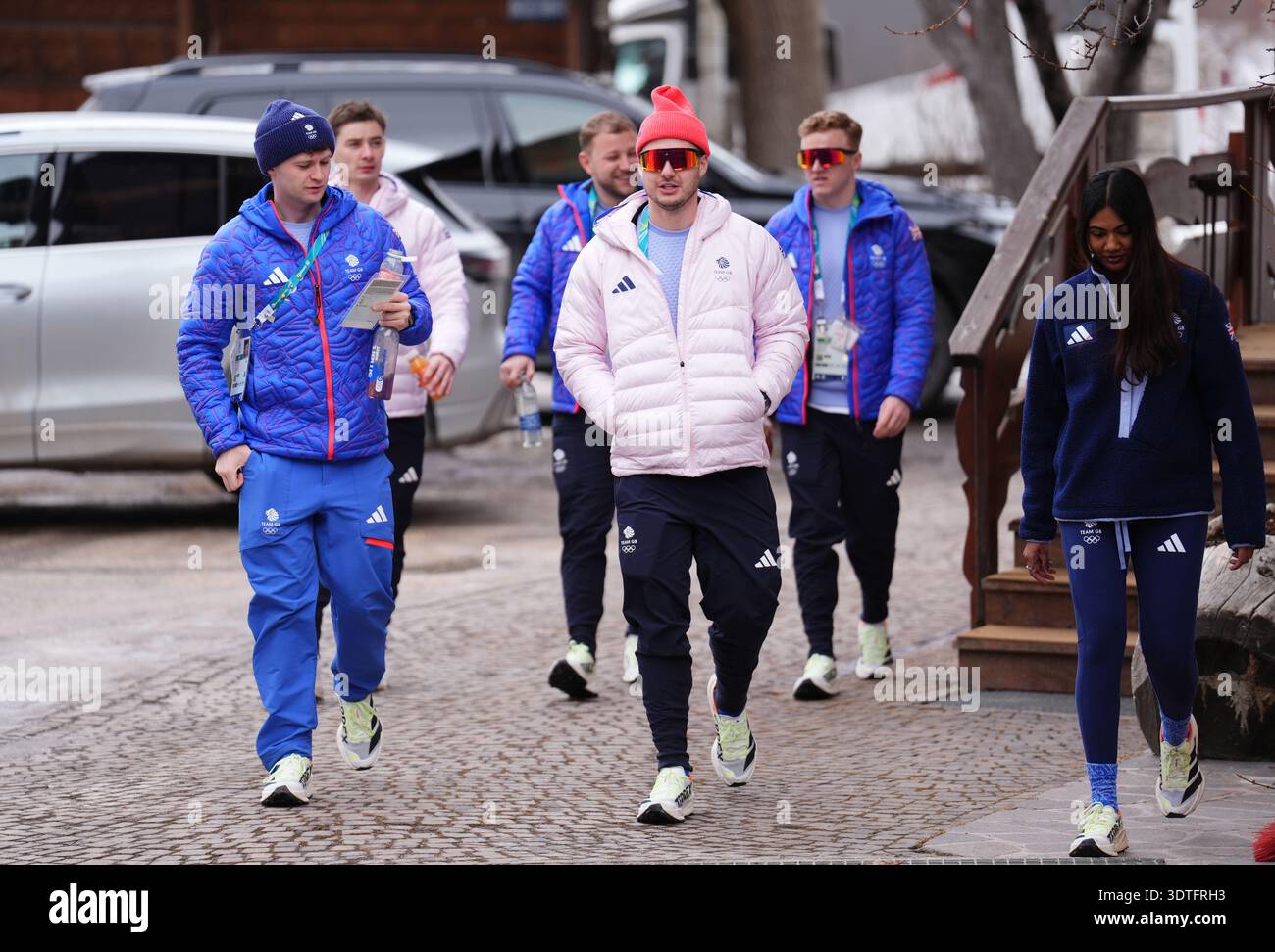 Great Britain's men's curlers Bruce Mouat (left) and Hammy McMillan ...