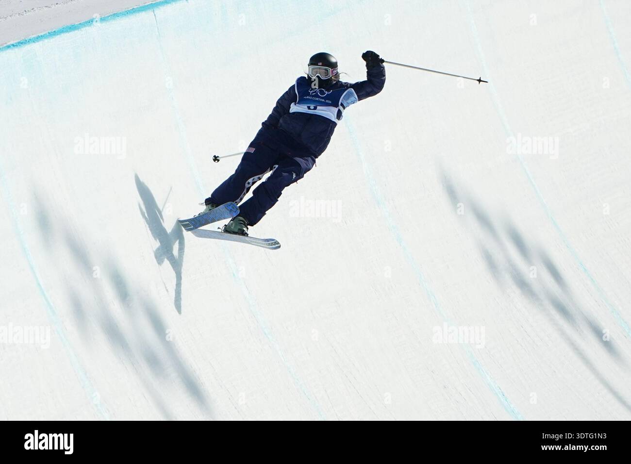 United States' Svea Irving competes during the women's freestyle skiing ...