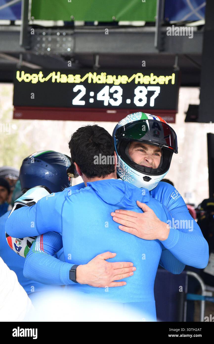 CORTINA, MICO 2026 OLYMPICS, 4-MAN BOB, THIRD AND FOURTH ROUNDS, IN THE ...