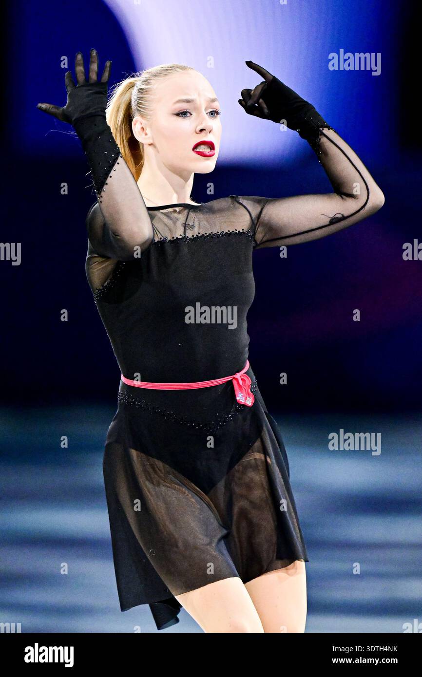 Niina PETROKINA (EST), during Exhibition Gala, at the Olympic Winter ...