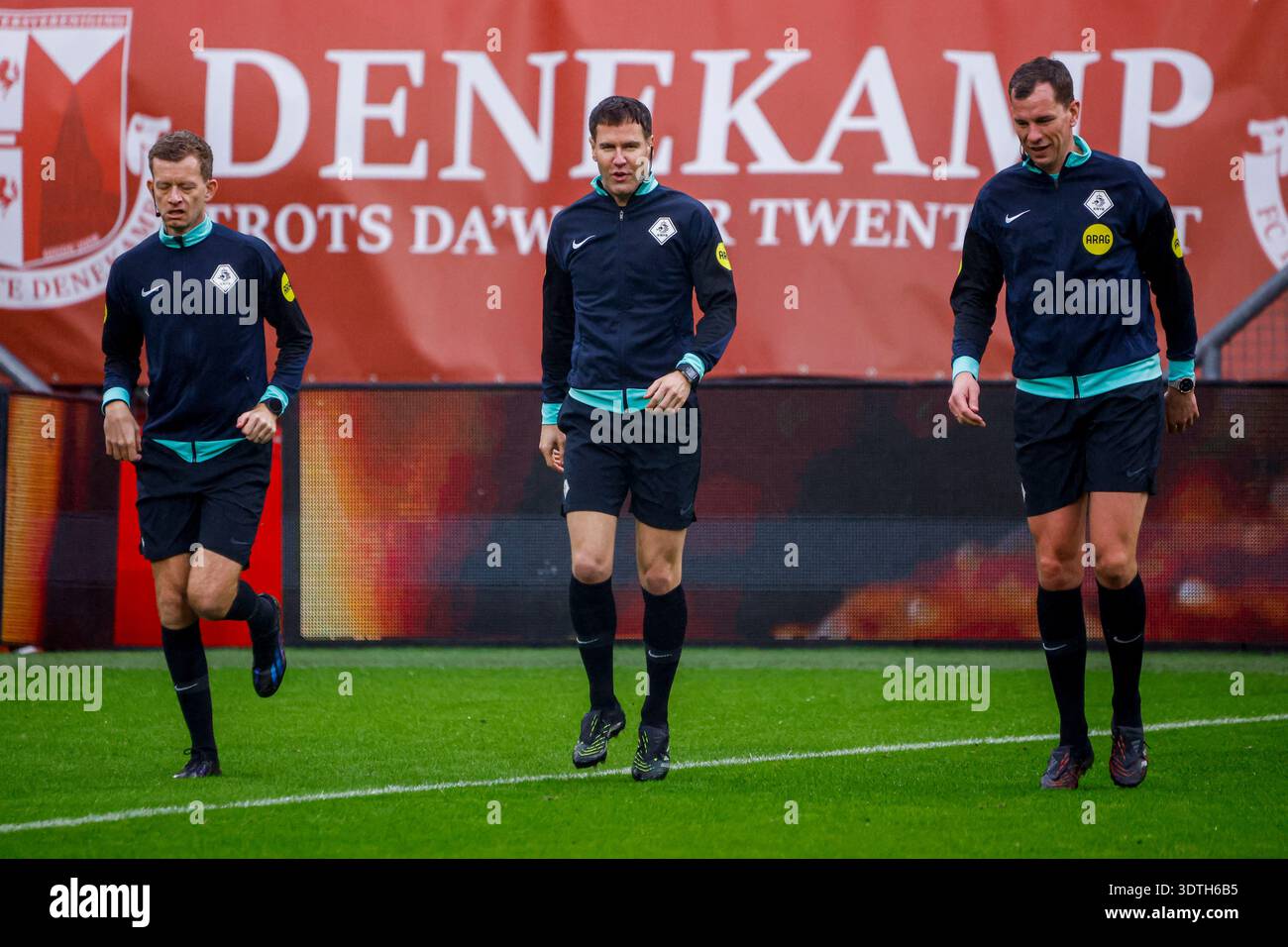 assistant referee Hessel Steegstra and referee Danny Makkelie and ...