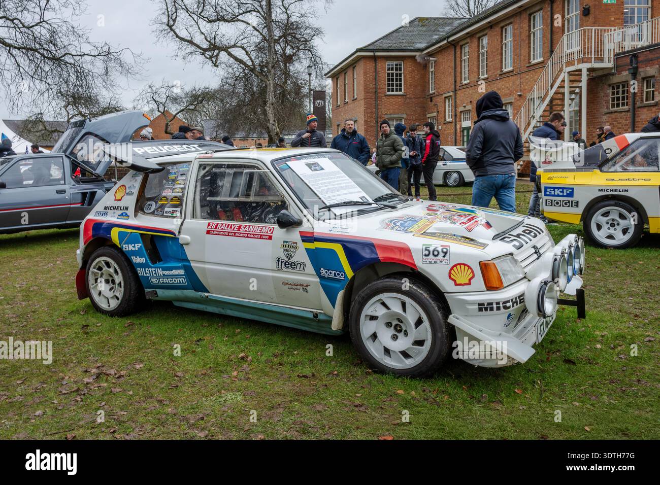 1985 Peugeot 205 T16 Evo 2, on display at the Bicester Motion assembly ...