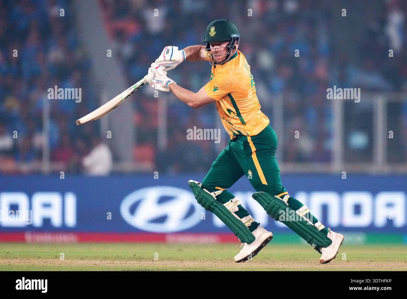 South Africa's David Miller plays a shot during the T20 World Cup ...
