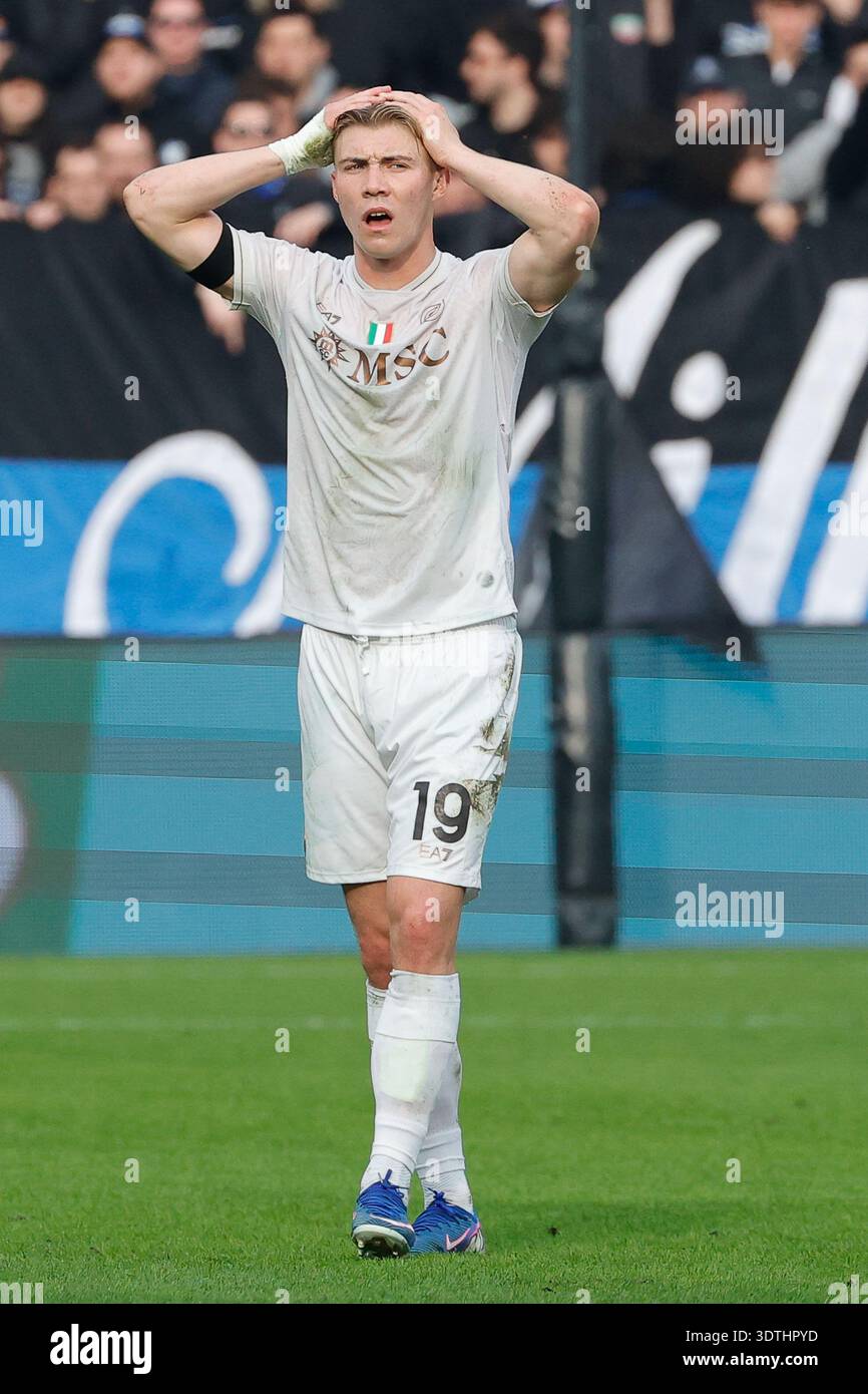 Rasmus Hojlund of SSC Napoli during the match of 6th day of the Serie A ...