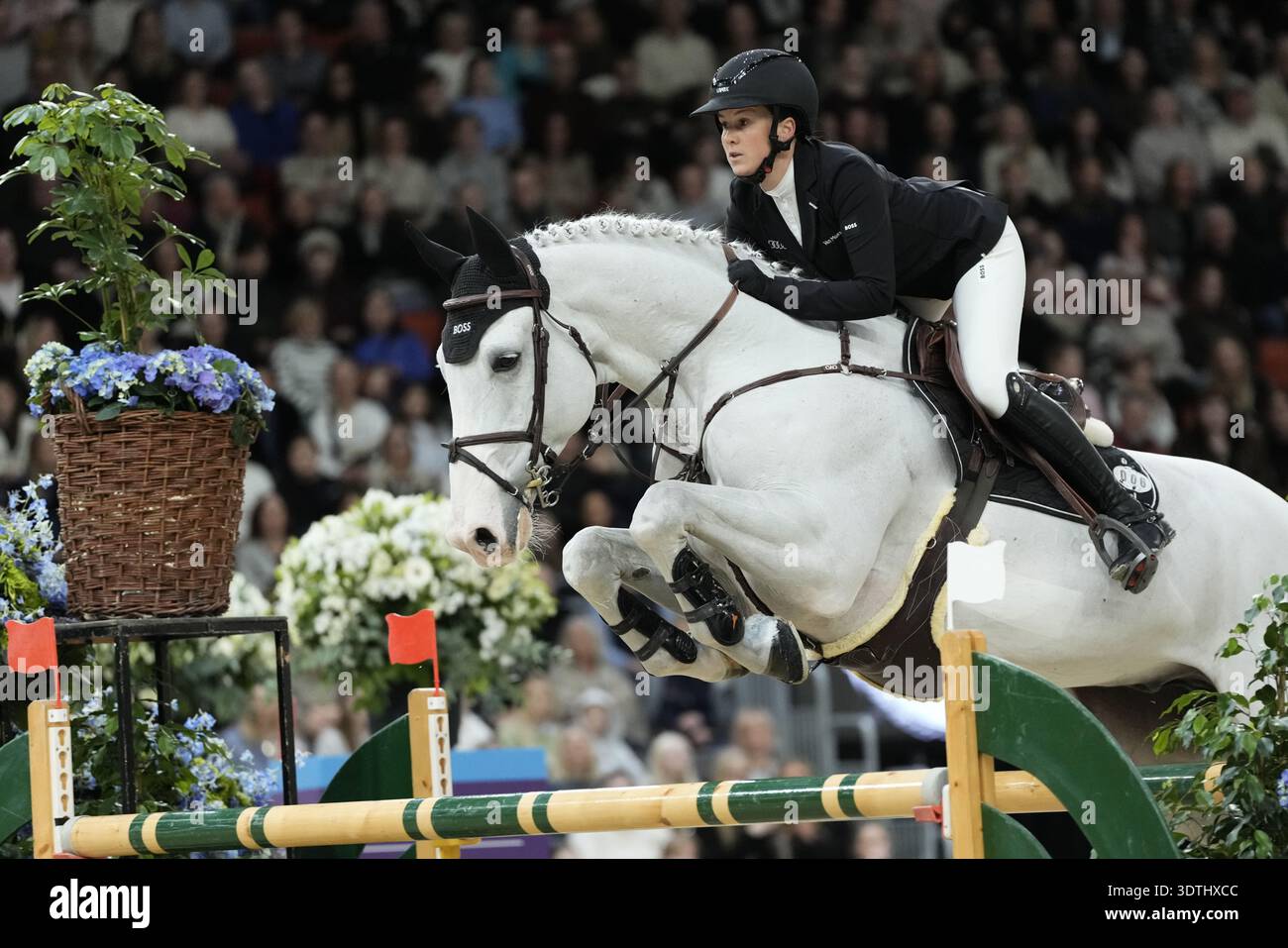GOTHENBURG, SWEDEN 20260222Kim Emmen, Netherlands, riding the horse ...