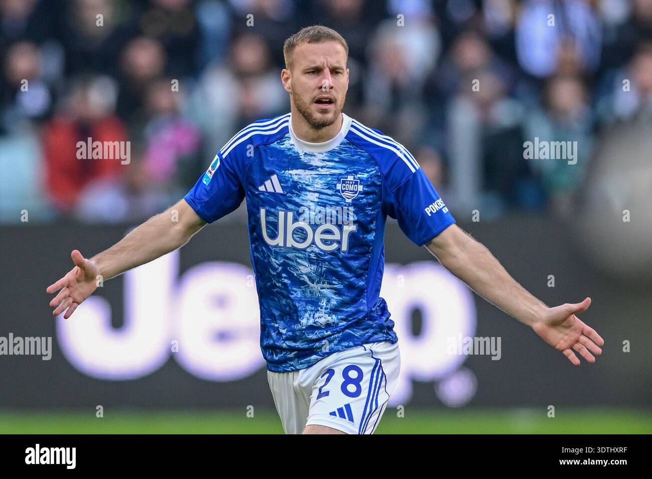 Ivan Smolcic of Como seen during the Serie A 2025/26 football match ...