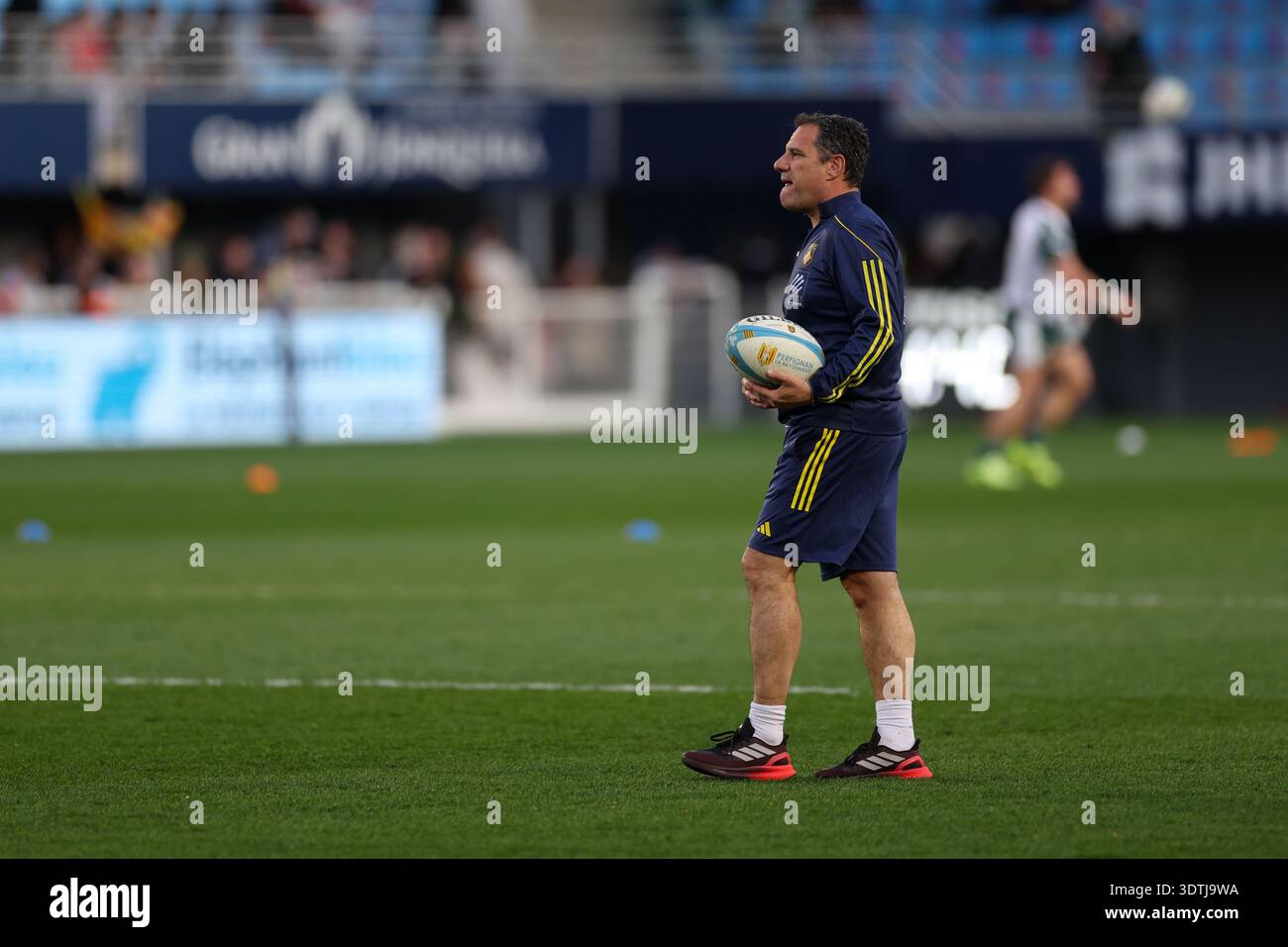 Laurent LABIT head coach of Perpignan during the Top 14 match between ...