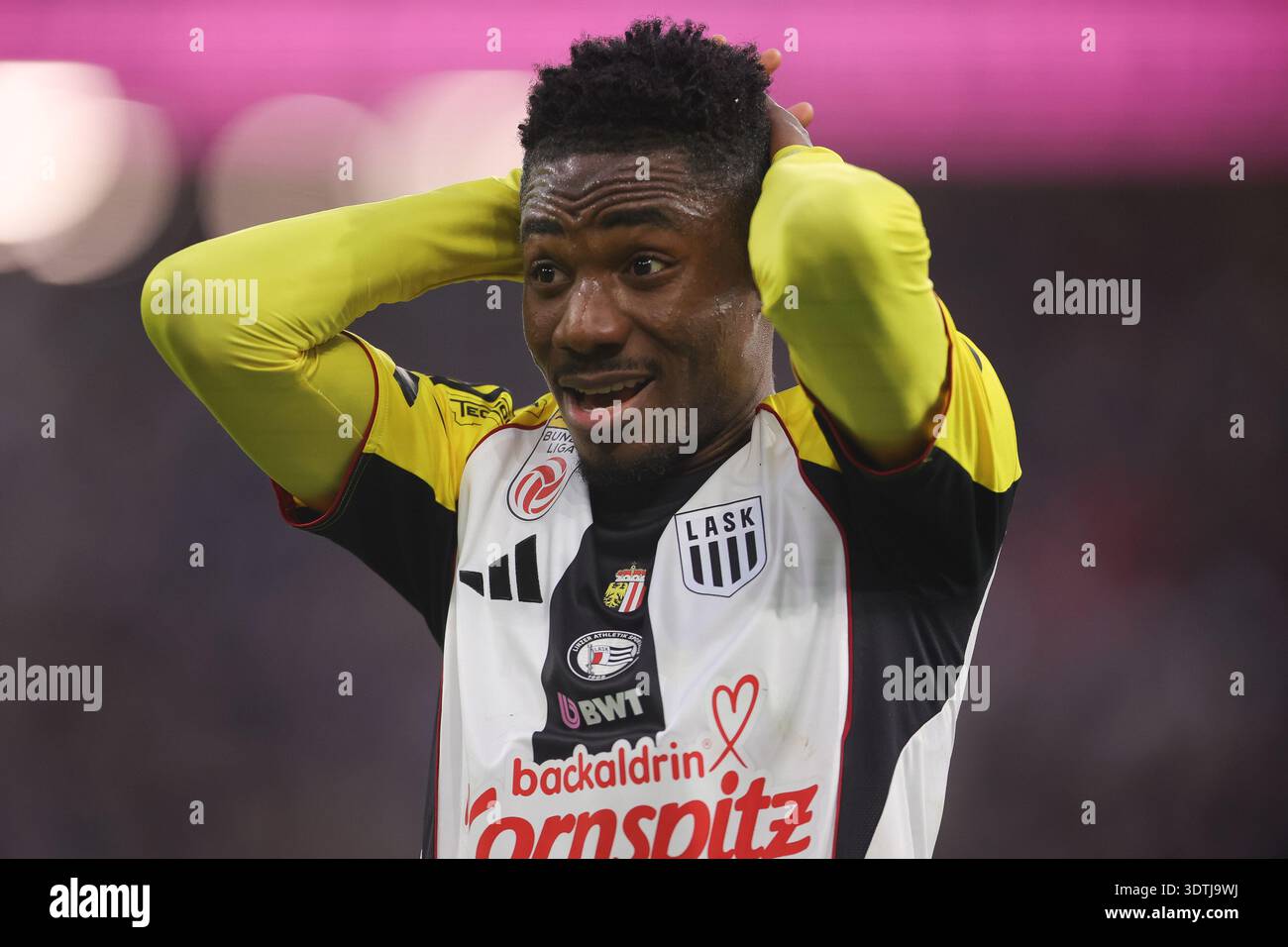 ABD0123 20260222 - LINZ - ÖSTERREICH: Moses Usor (LASK), am Sonntag, 22 ...