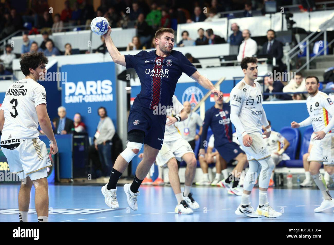 Luc Steins of Paris Saint-Germain Handball during the Liqui Moly ...