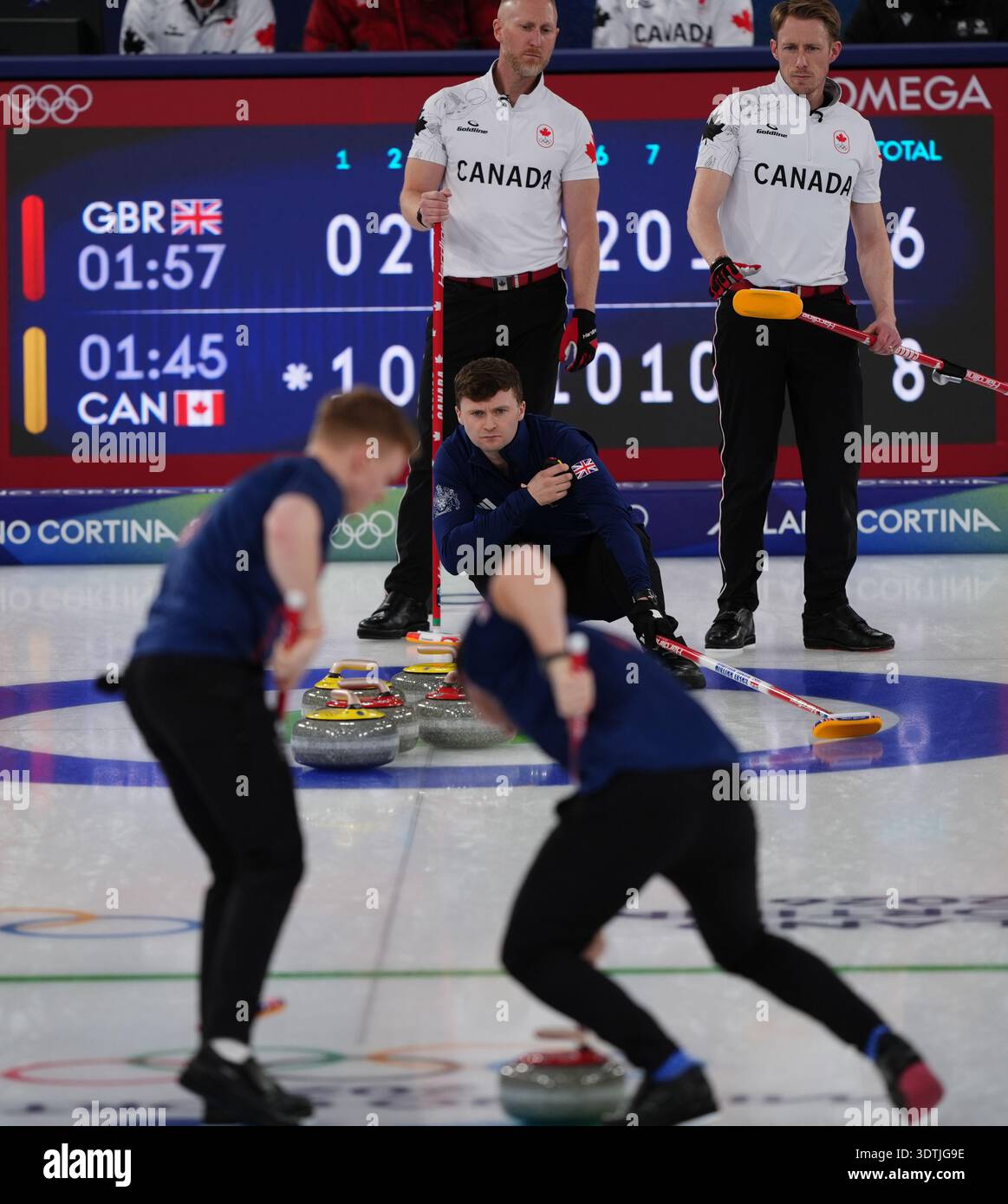 Great Britain's Bruce Mouat during the final end of the Men's Curling ...