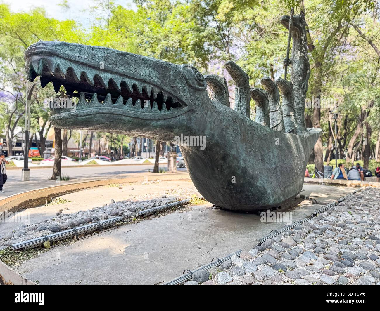 Mexico City, Mexico - March 17, 2024. Bronze sculpture How Doth the ...