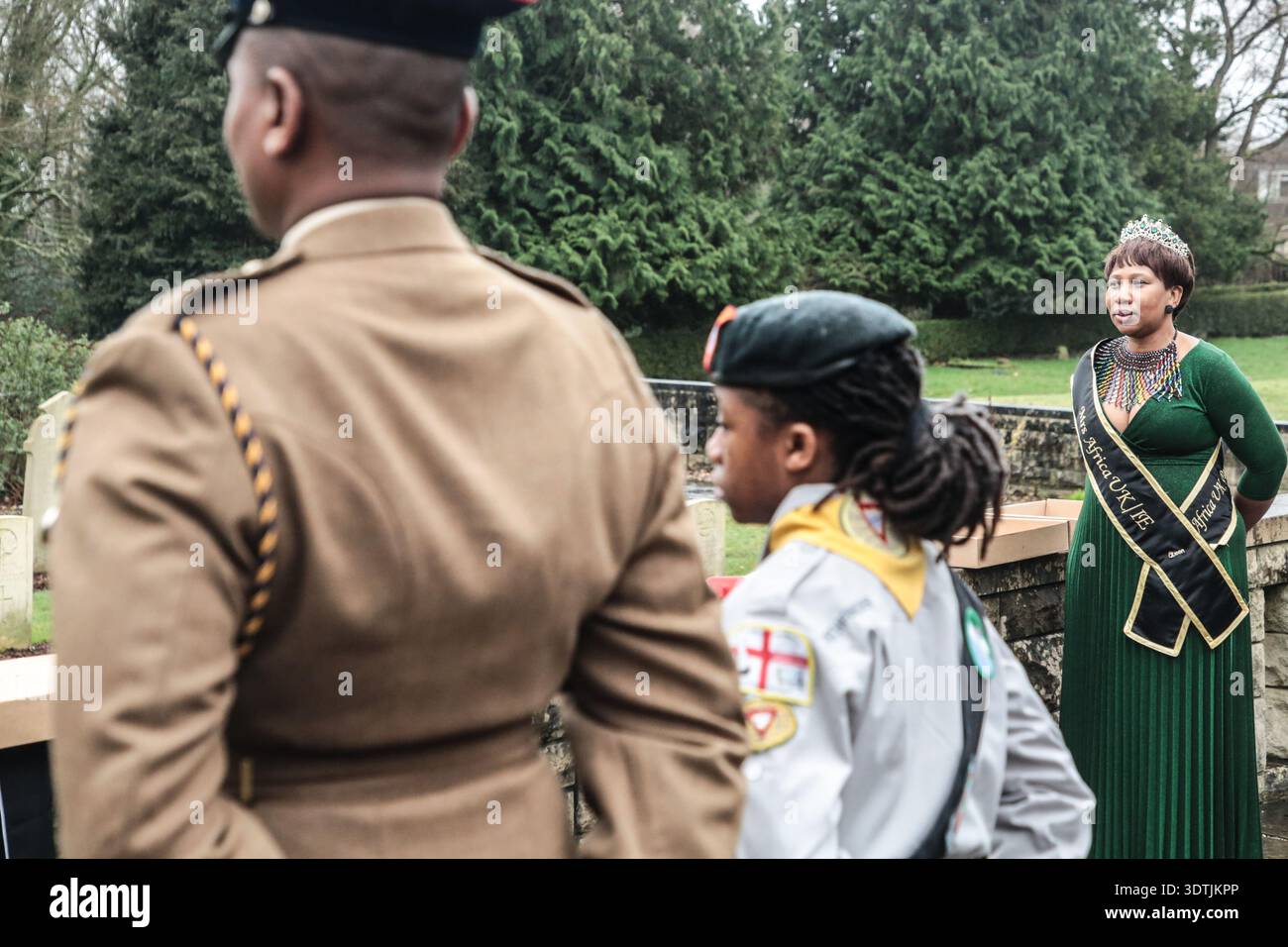 South Africans and military personnel seen during the act of ...