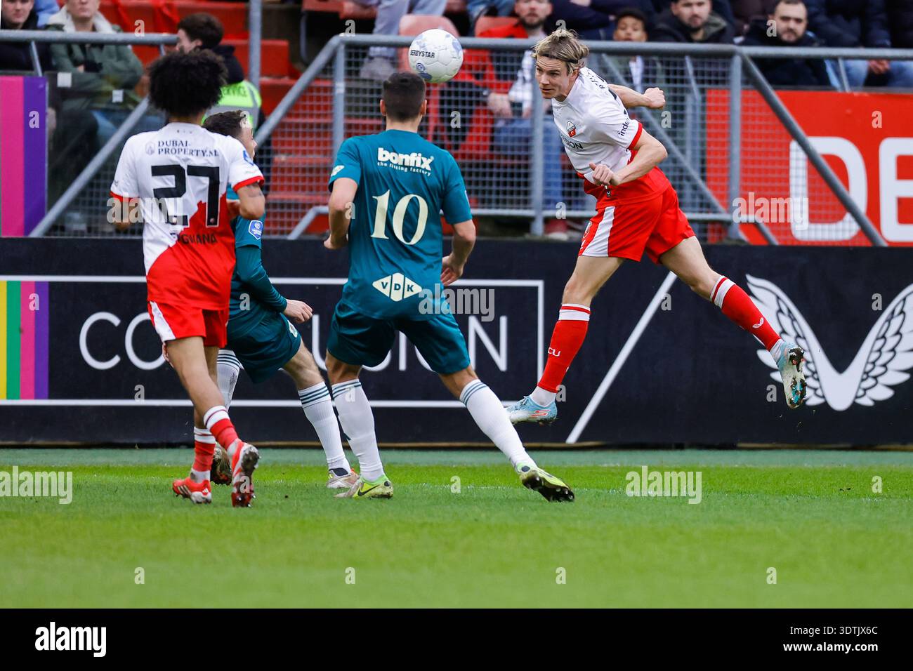 Niklas vesterlund heads the ball hi-res stock photography and images ...