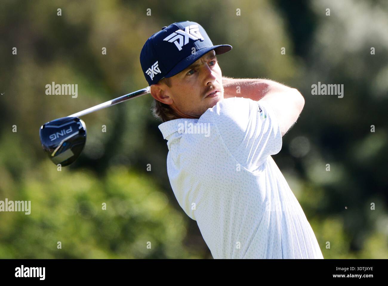 Jake Knapp hits from the second tee during the final round of the ...