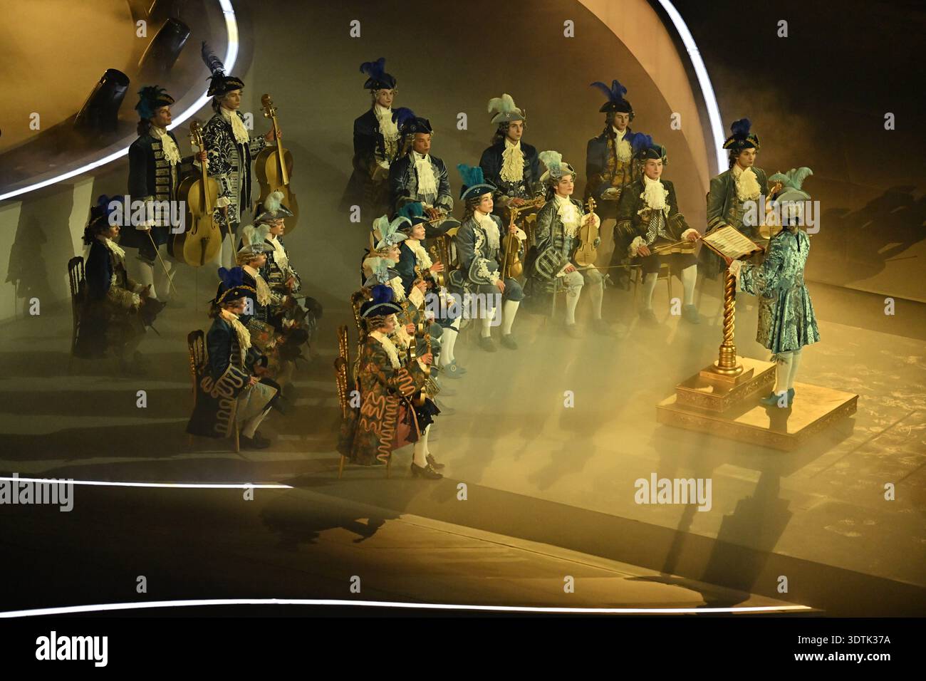 Opera characters perform during the closing ceremony for the Winter ...
