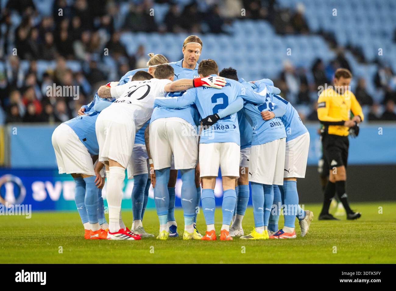 Malmo, Sweden. 22nd of February, 2026. The players of Malmö FF unite in ...