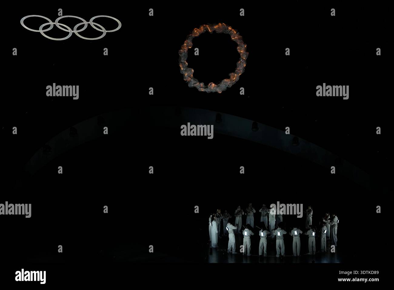 Artists perform during the closing ceremony of the 2026 Winter Olympics ...