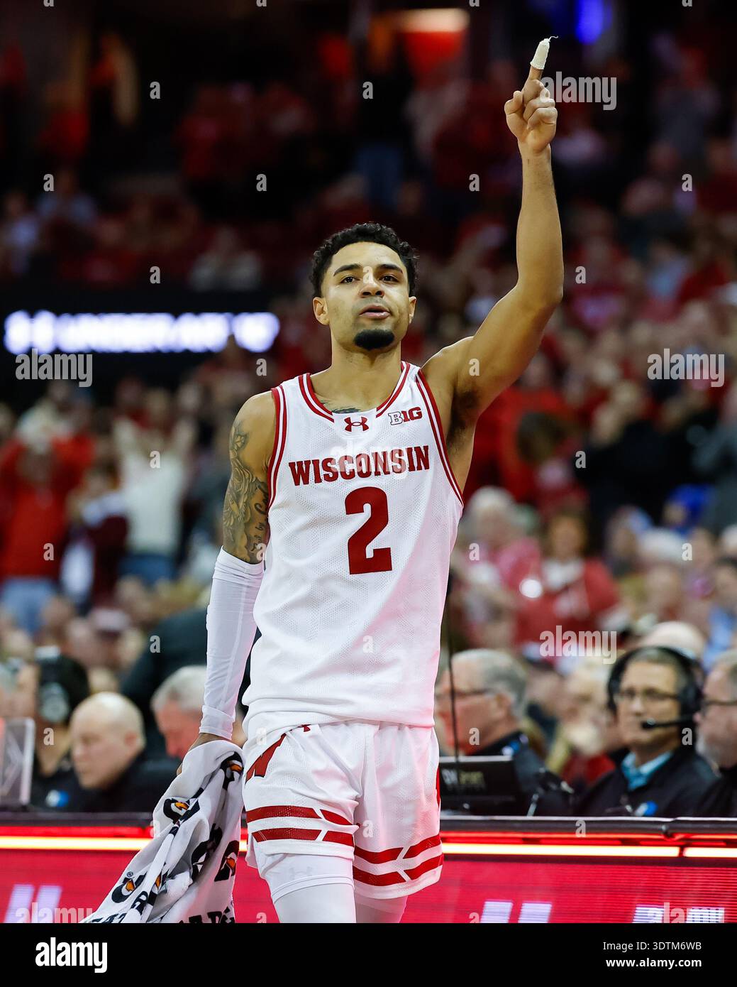 February 22, 2026: Wisconsin Badgers guard Nick Boyd (2) during the ...
