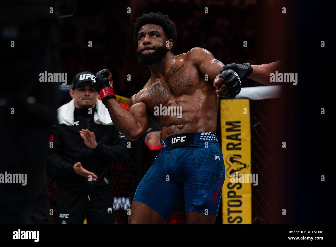 Jacobe Smith celebrates after winning his UFC Fight Night: Strickland ...