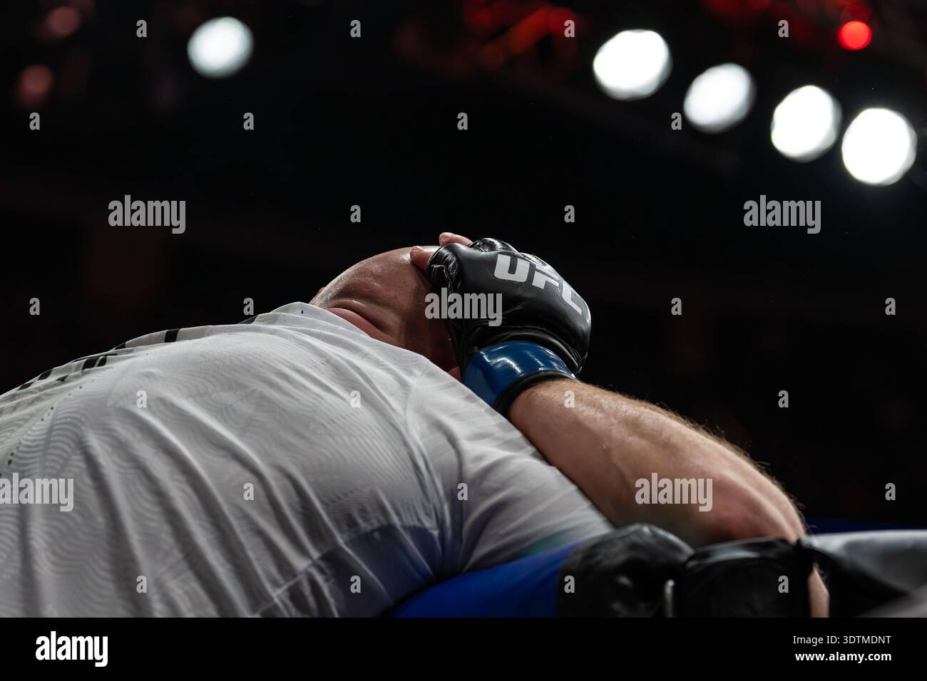Uros Medic celebrates after winning his UFC Fight Night: Strickland vs ...