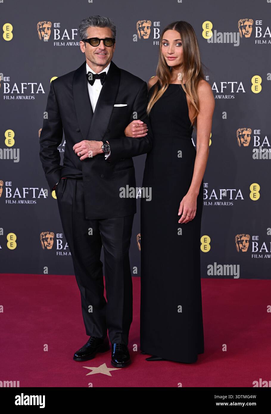 London, UK. February 22nd, 2026. Patrick Dempsey and Talula Fyfe ...