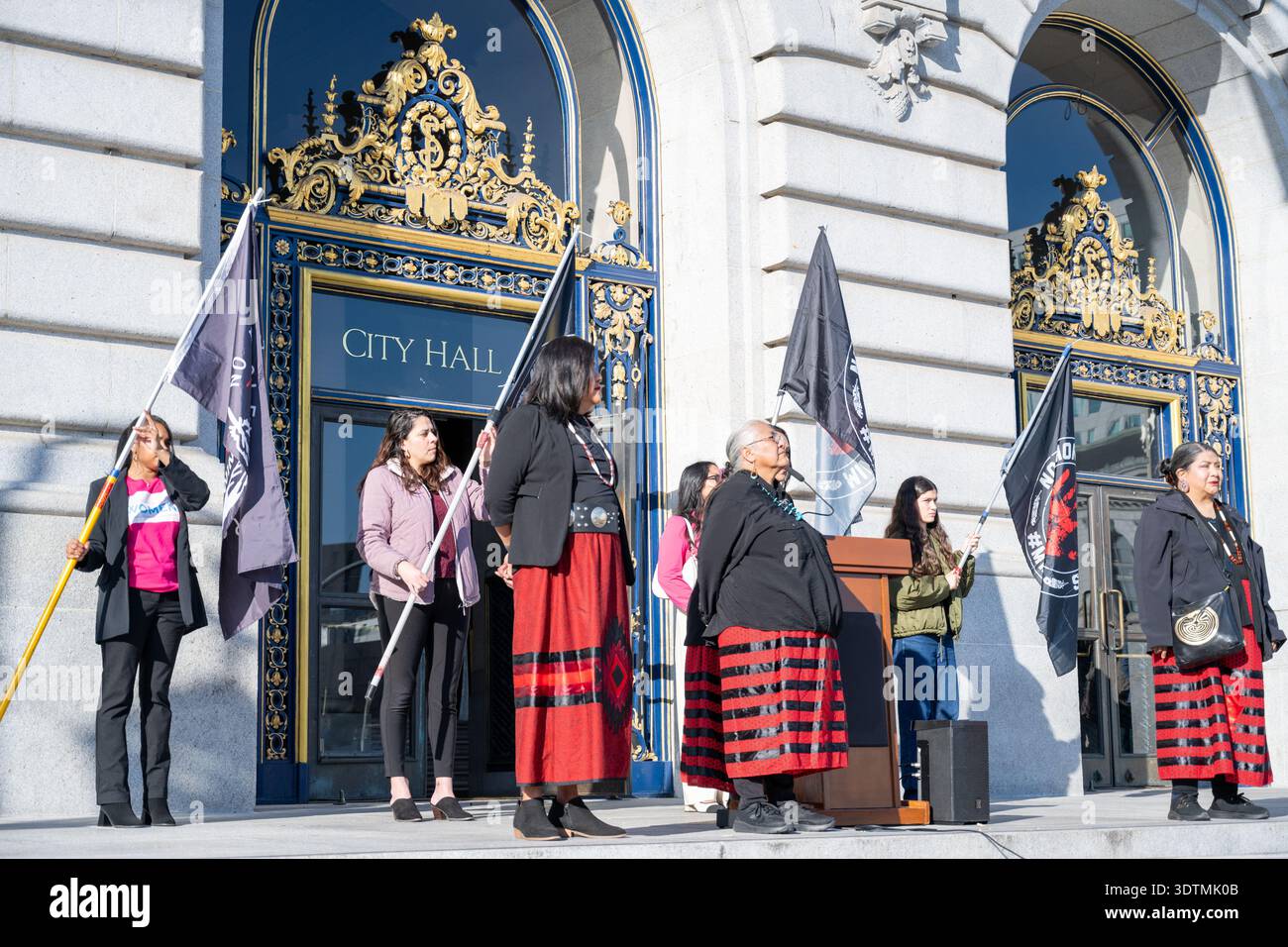 People representing the Missing and Murdered Indigenous Women (MMIW ...