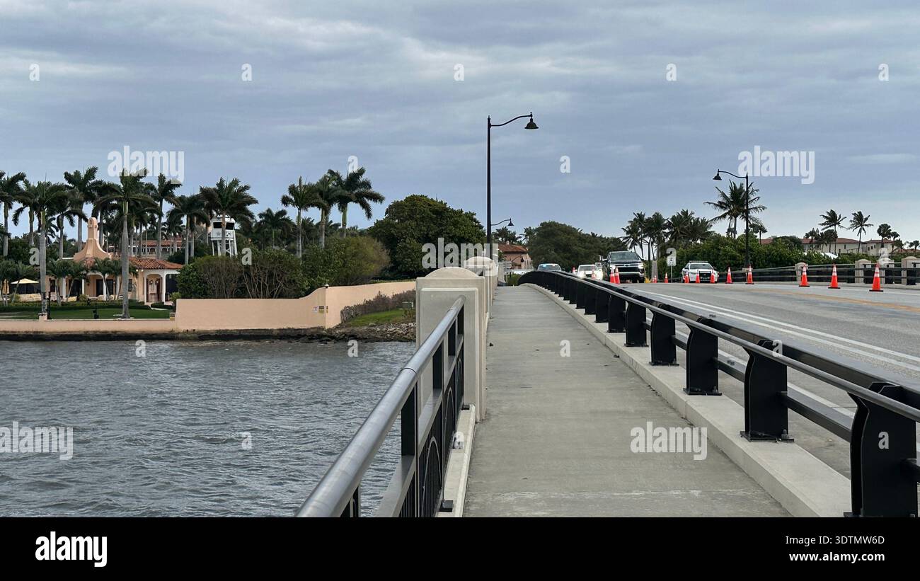 Palm Beach FL: Views of Mar-a-Lagowhere An armed man drove into the ...