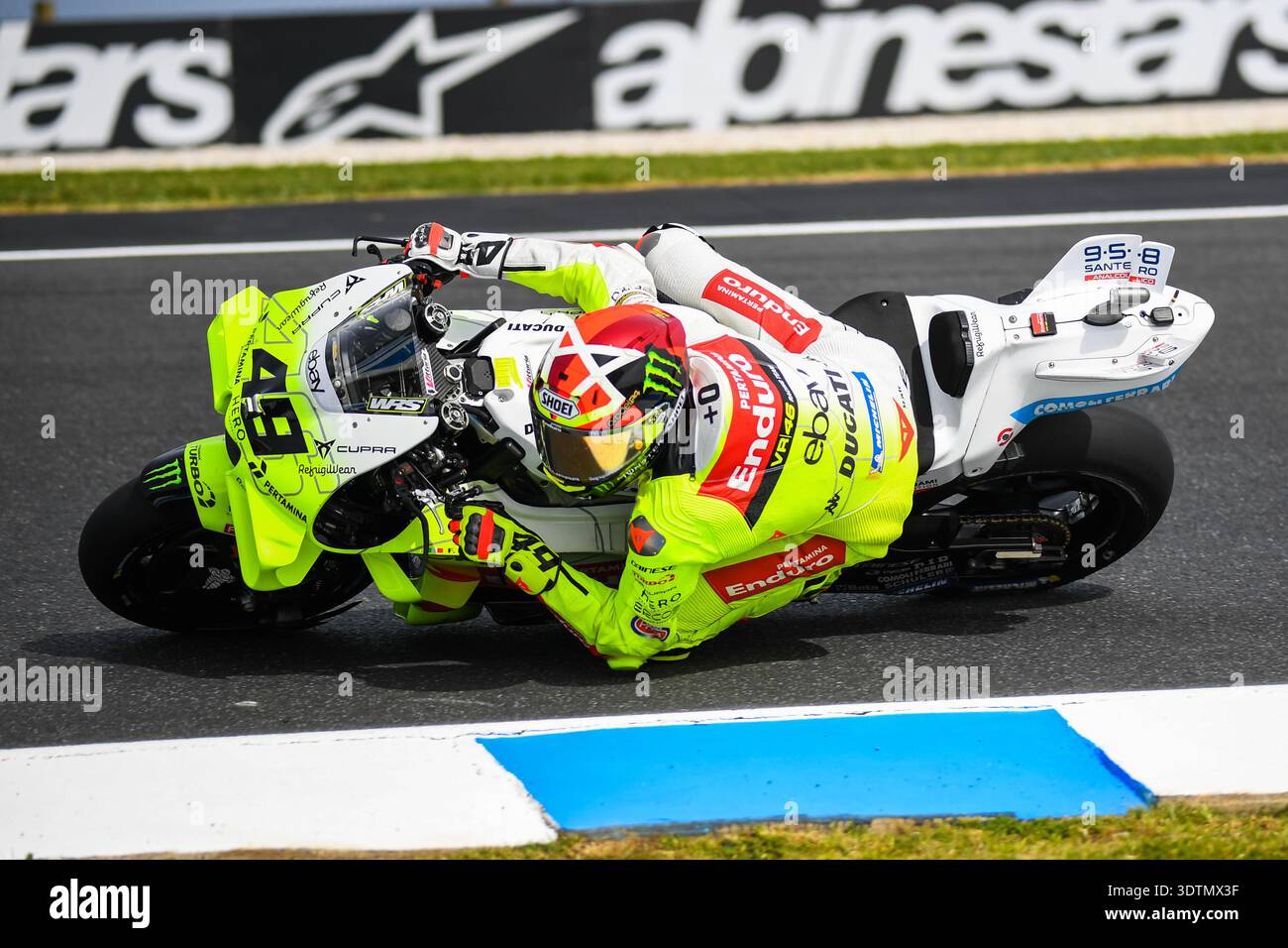Fabio di Giannantonio of Italy seen in action during the Phillip Island ...