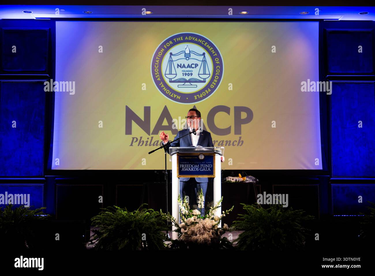 Pennsylvania Gov. Josh Shapiro speaks during a Philadelphia NAACP ...