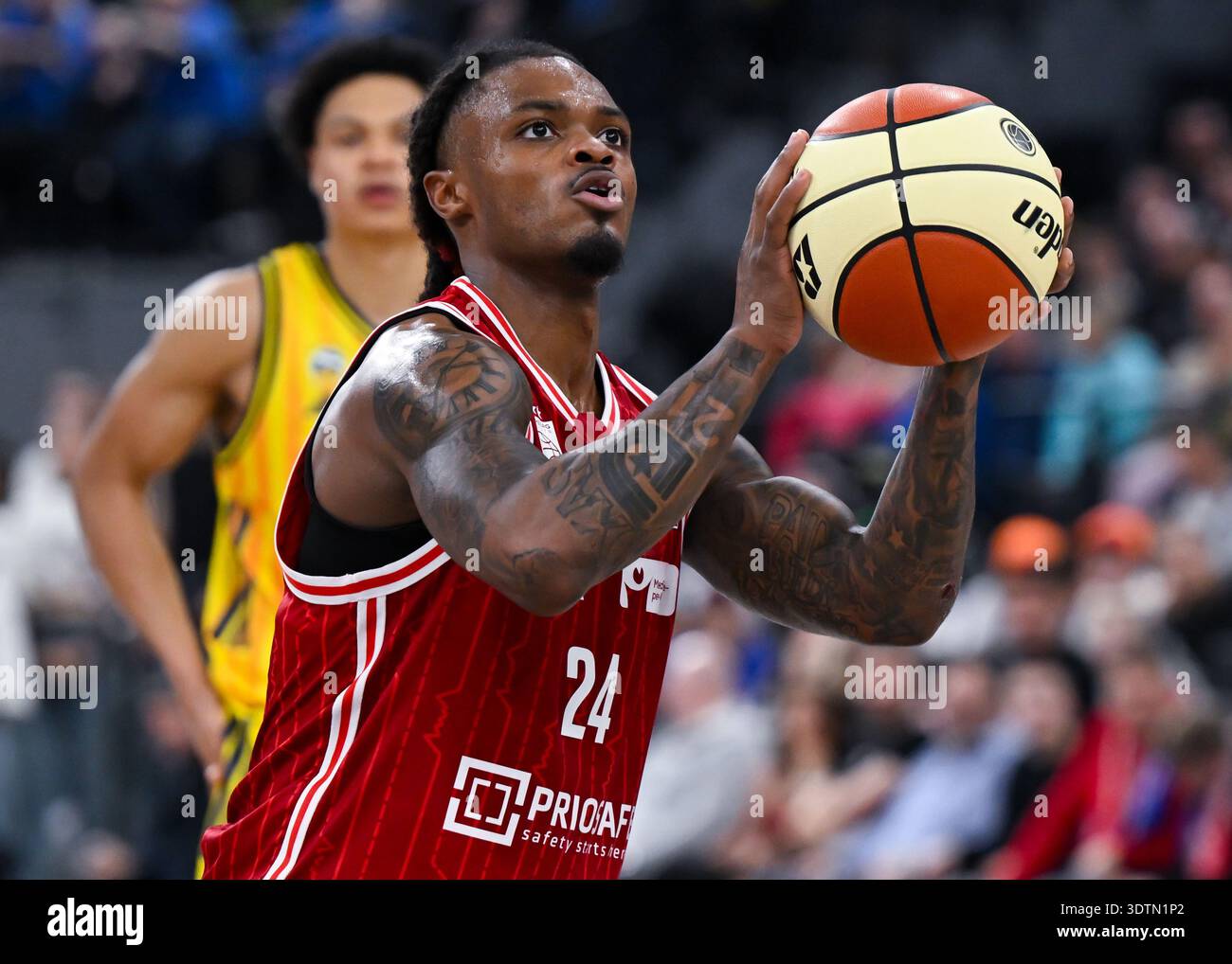 22 February 2026, Bavaria, Munich: Basketball, Men: BBL Cup, Bamberg ...