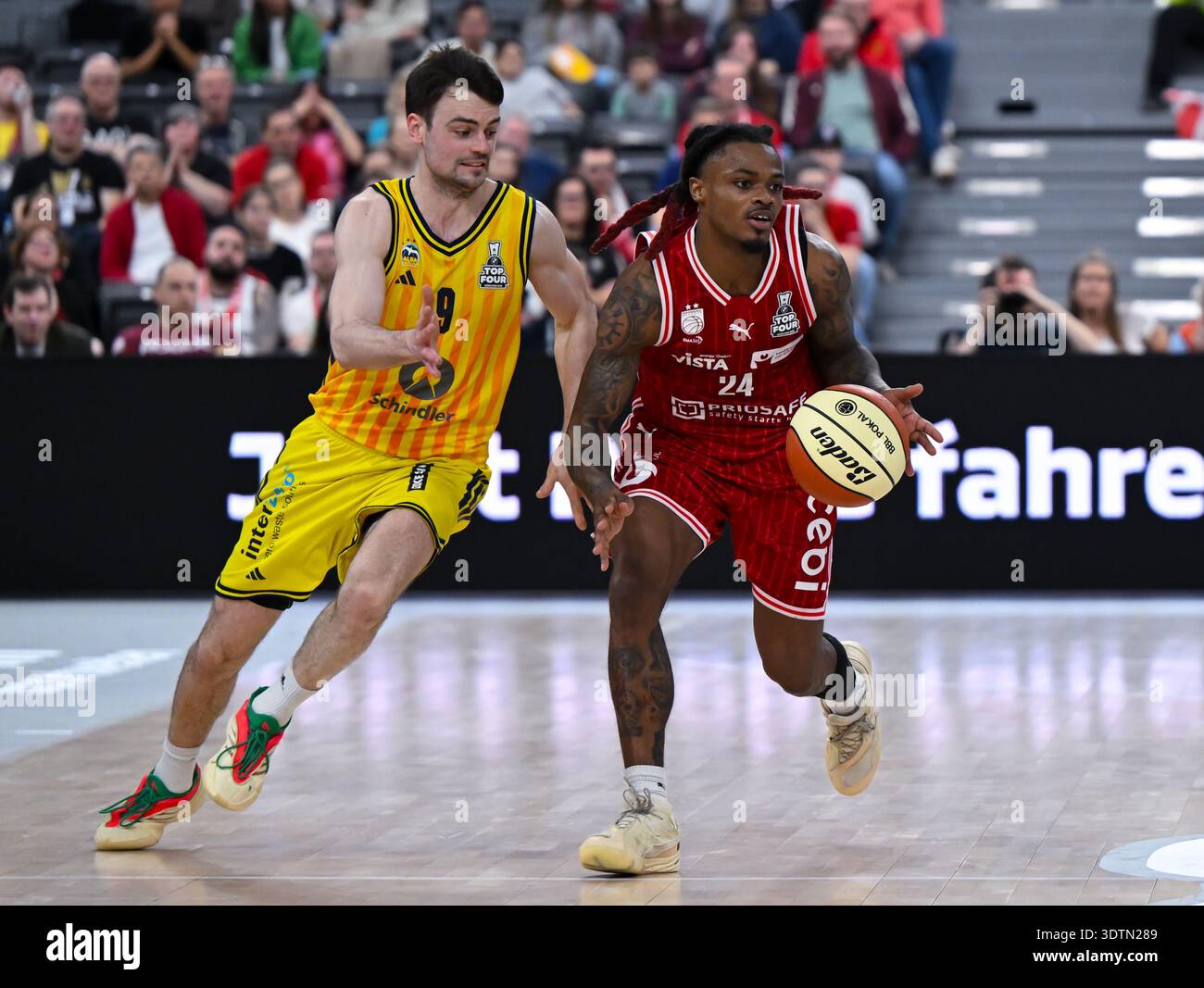 Munich, Germany. 22nd Feb, 2026. Basketball, Men: BBL Cup, Bamberg ...