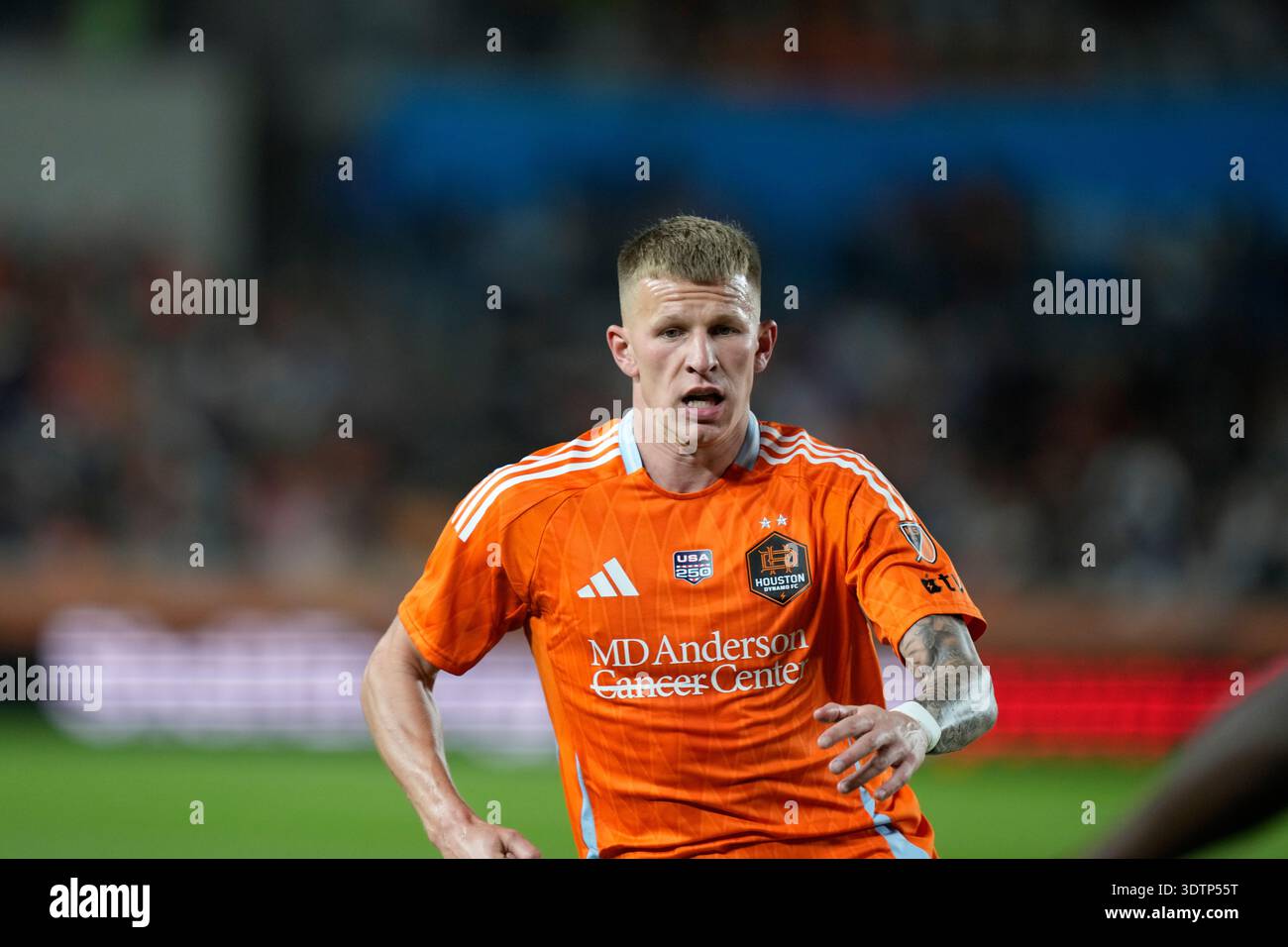 Houston Dynamo Mateusz Bogusz (19) during an MLS soccer match, Saturday ...