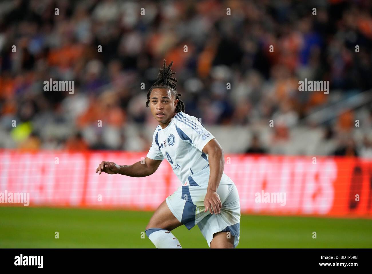Chicago Fire defender Leonardo Barroso (2) during an MLS soccer match ...