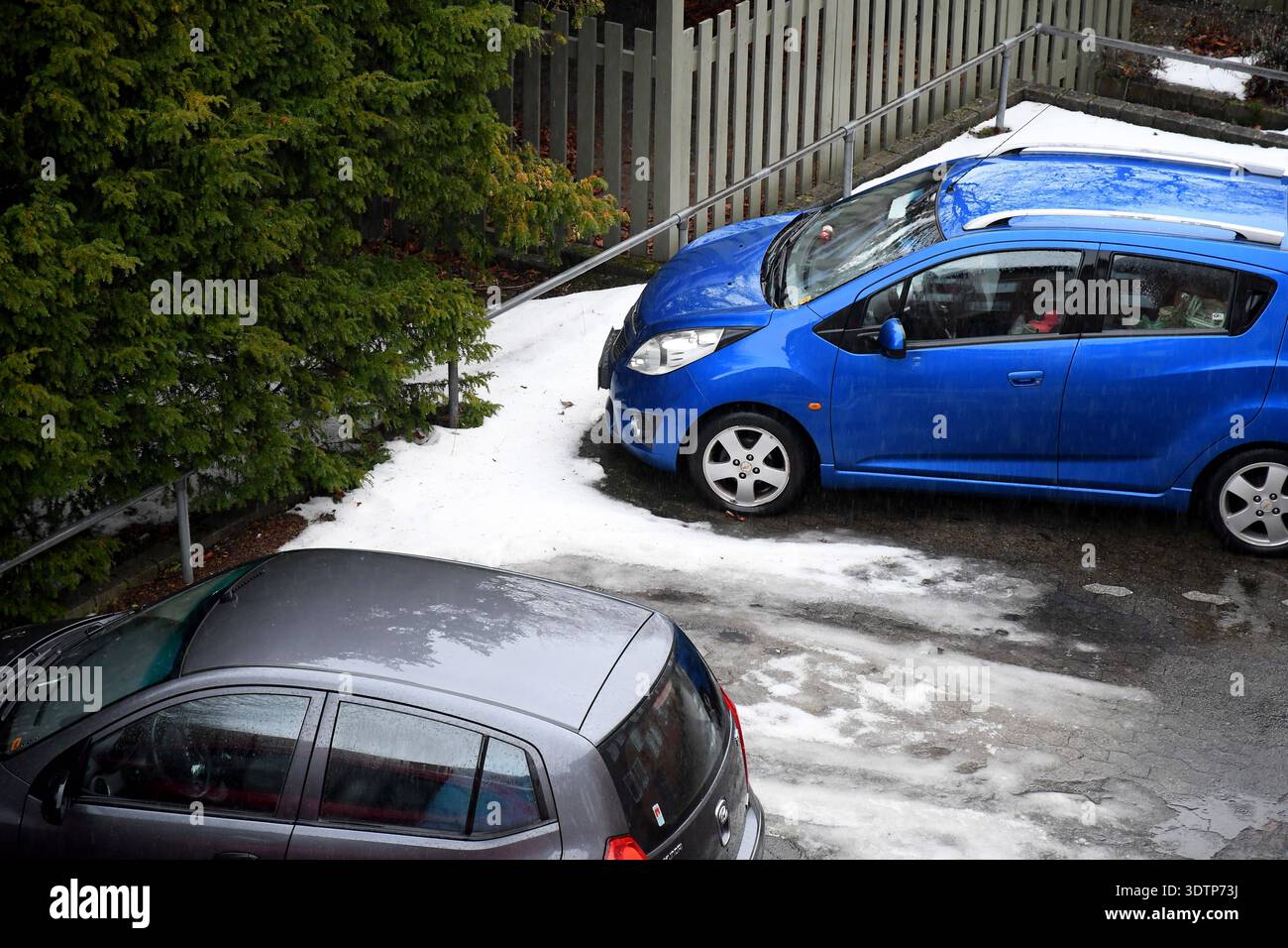 Copenhagen/Denmark /23 FEB 2026 /white snow and cold winter in danish ...