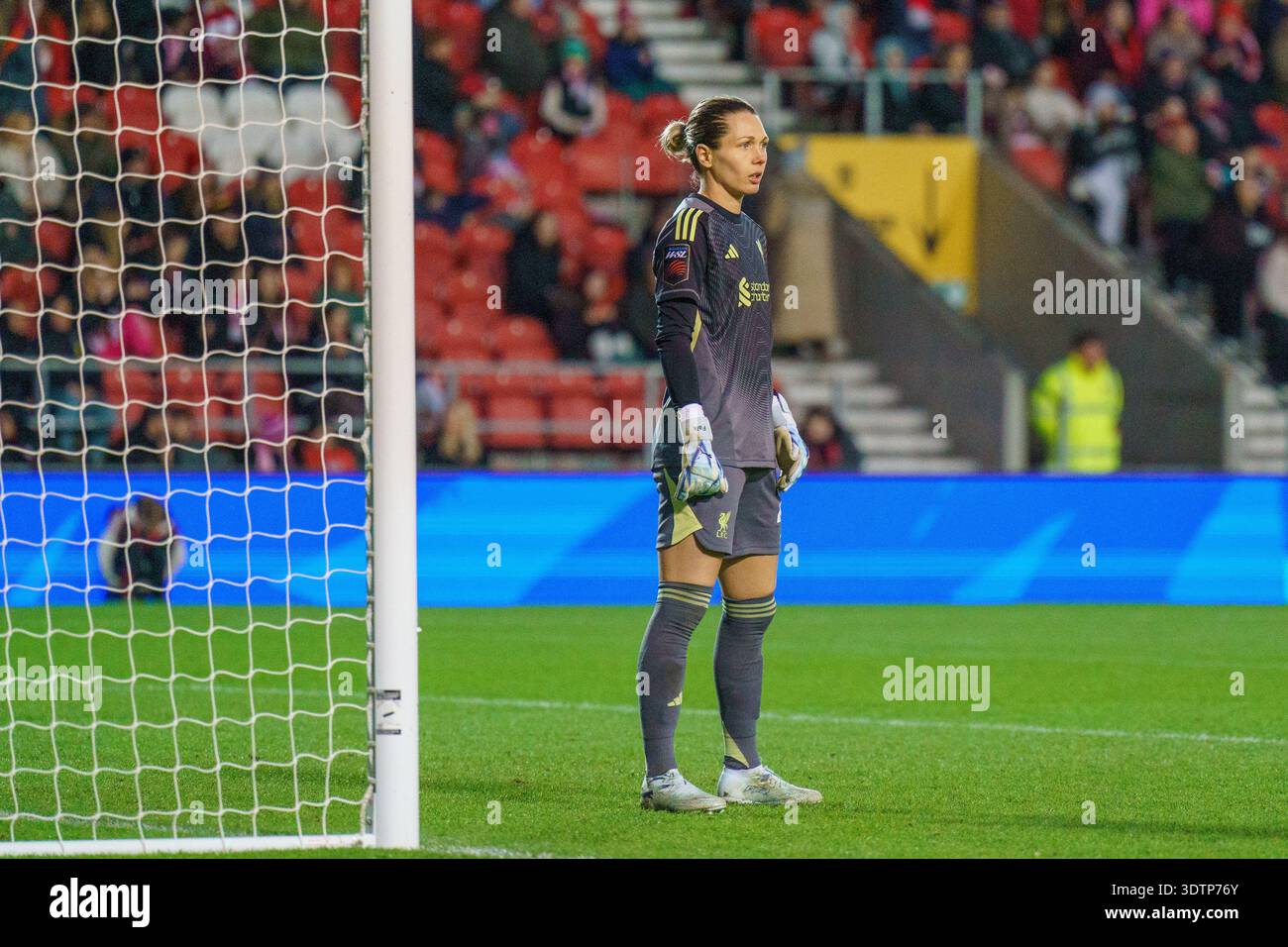 St Helens, UK, 22nd Feb 2026: Liverpool’s Jennifer Falk during ...