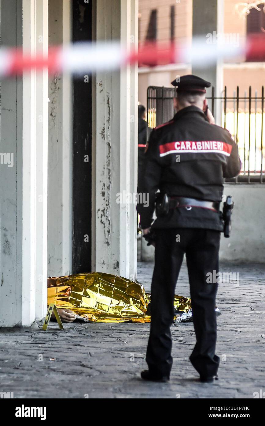 **NO WEB OR NEWSPAPERS ONLY FOR ITALY** Rome, Murder in Piazza San ...