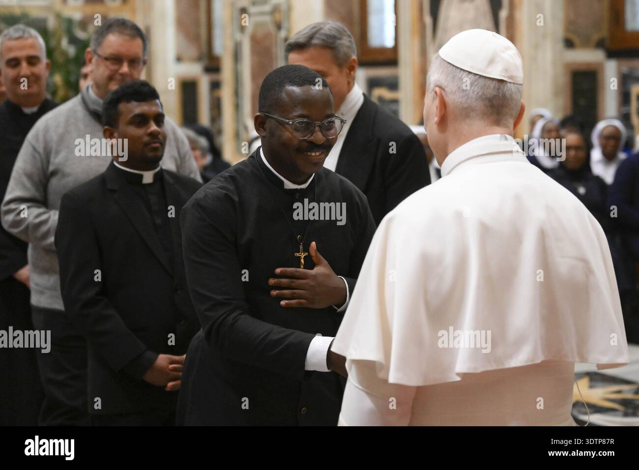 **NO LIBRI** Italy, Rome, Vatican 2026/2/21 . Pope Leo XIV receives ...