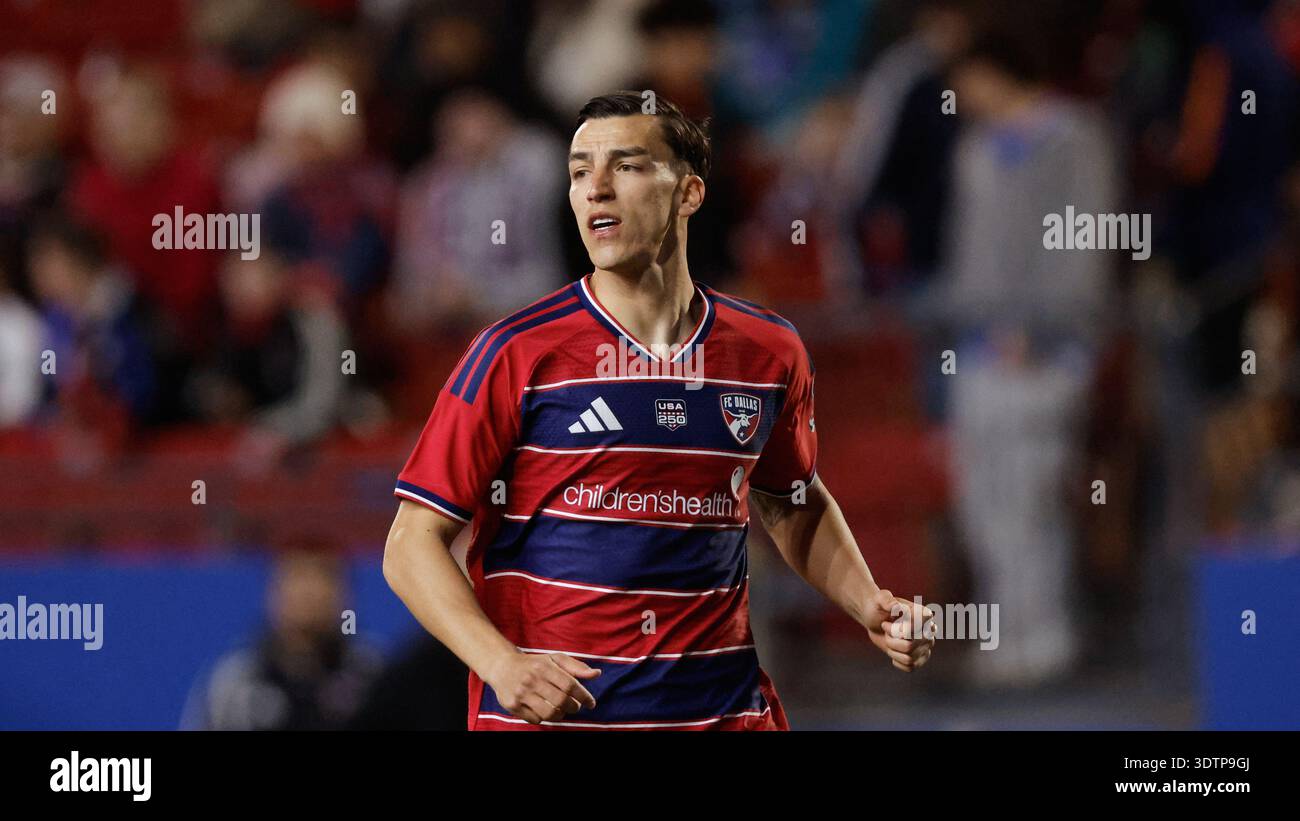 FC Dallas forward Petar Musa is seen during an MLS soccer match against ...