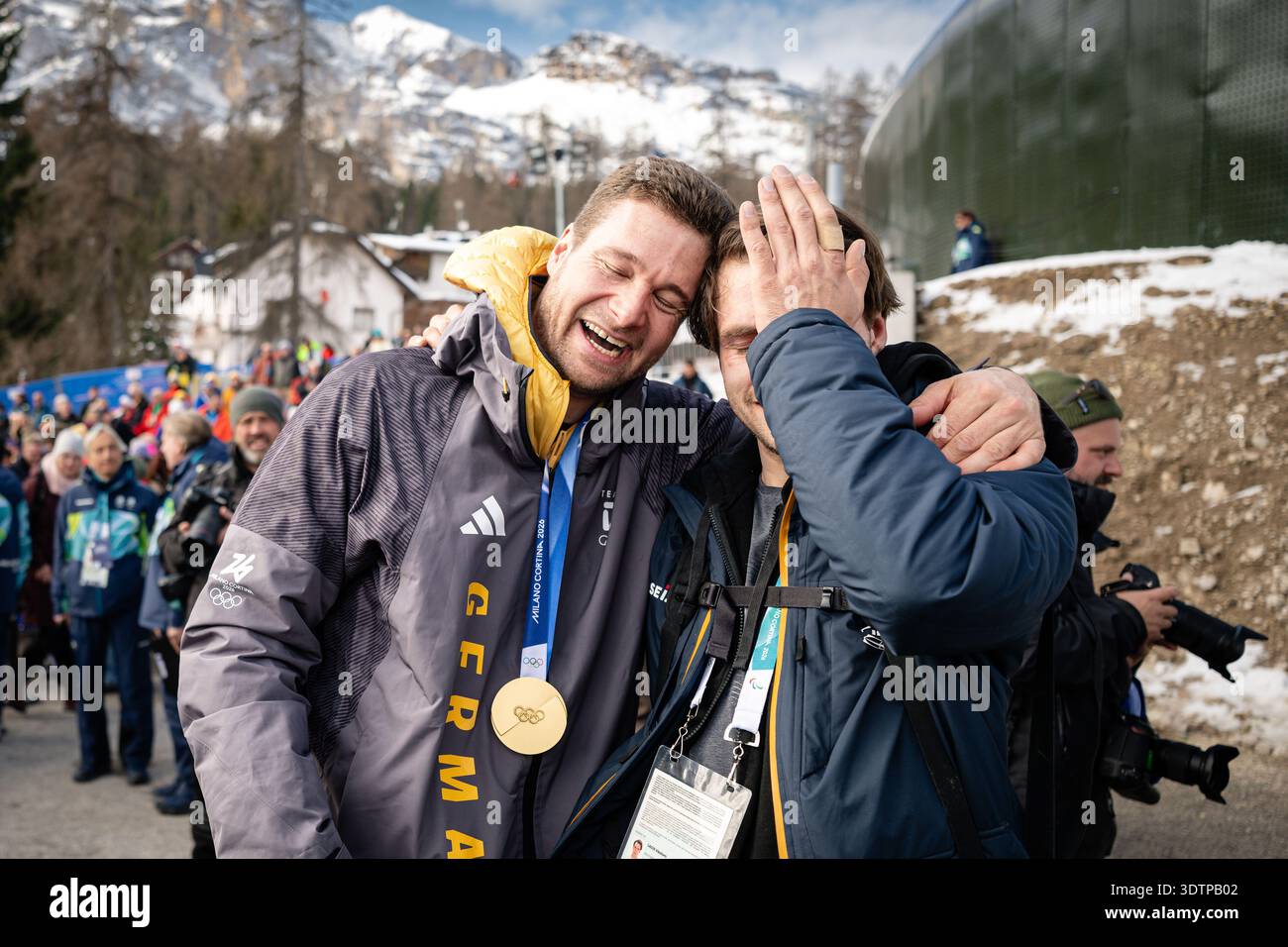 GER – Johannes Lochner and Viesturs Lacis after the last race ...