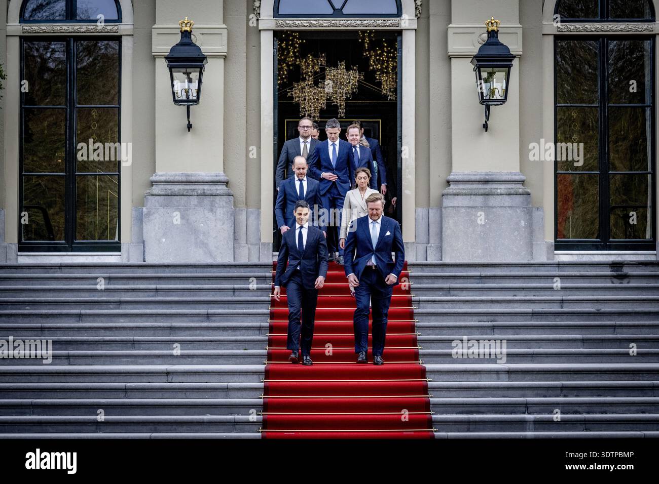 THE HAGUE - King Willem-Alexander and Prime Minister Job Jetten with ...