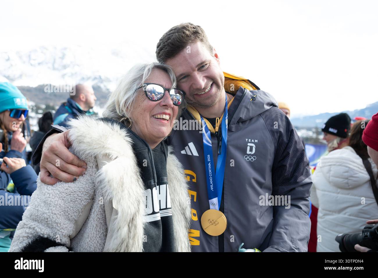 GER – Johannes Lochner celebrating his Gold Medal with family and ...