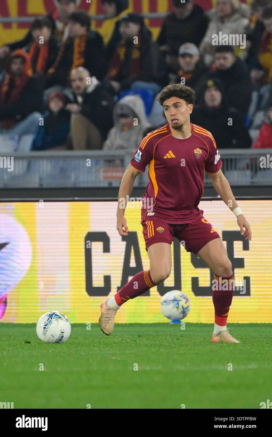 Romaâ??s Neil El Aynaoui during the Italian Football Championship ...