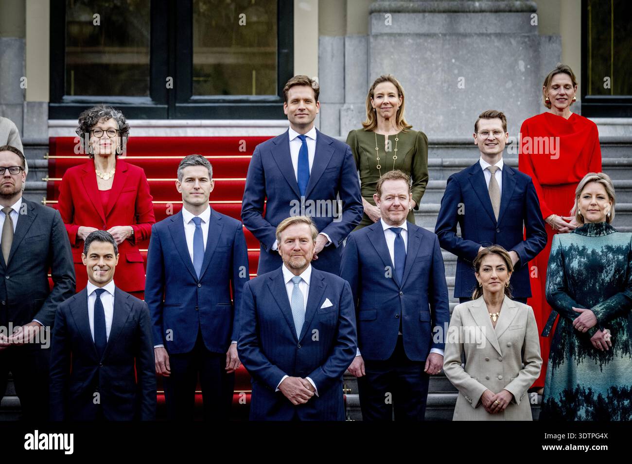 THE HAGUE - King Willem-Alexander and Prime Minister Job Jetten with ...