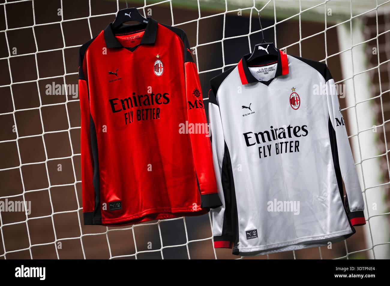 Fourth kit of AC Milan made by Puma e Slam Jam is seen at the end of ...