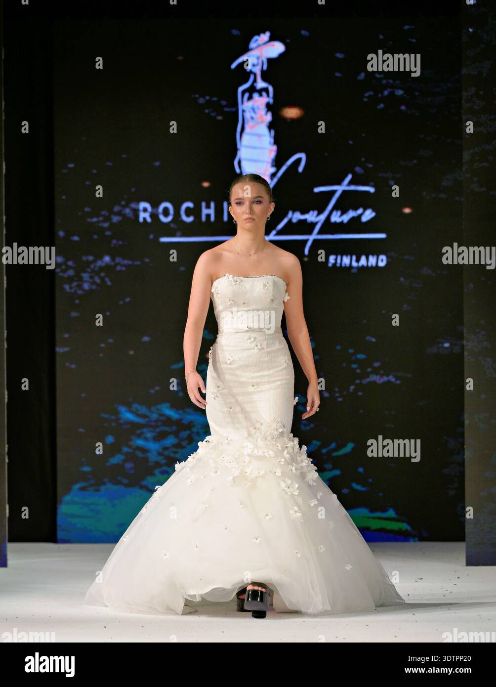 LONDON, UK - FEBRUARY 21 2026: Rochie Couture showcased a striking ...