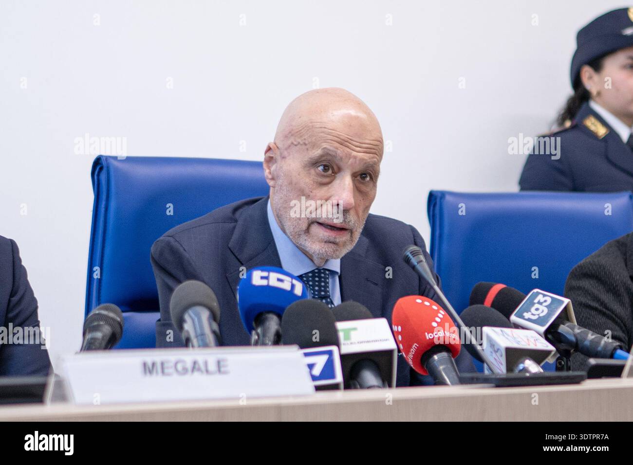 Milan, Milan Police Headquarters, press conference for the arrest of ...