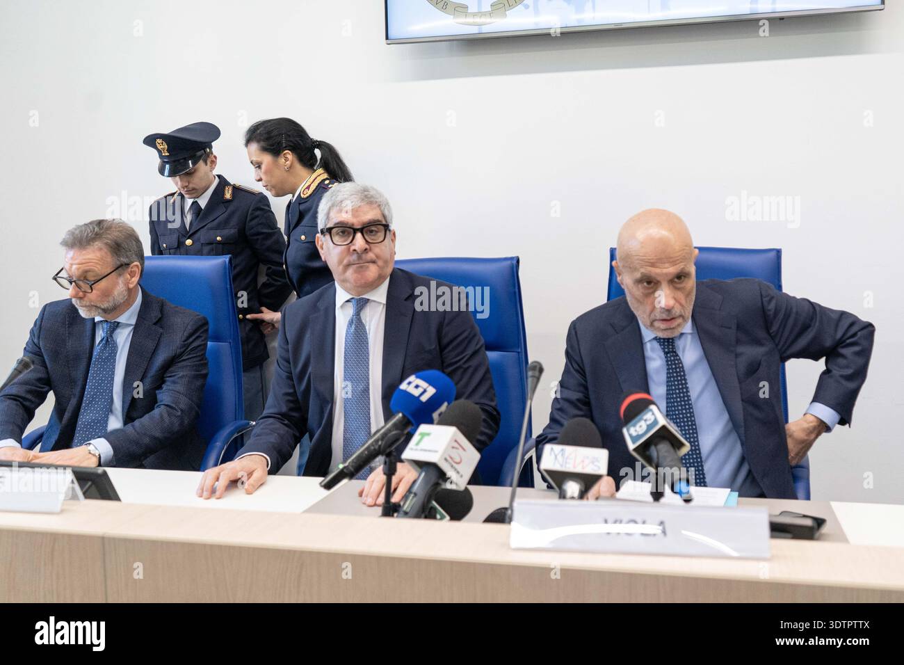 Milan, Milan Police Headquarters, press conference for the arrest of ...