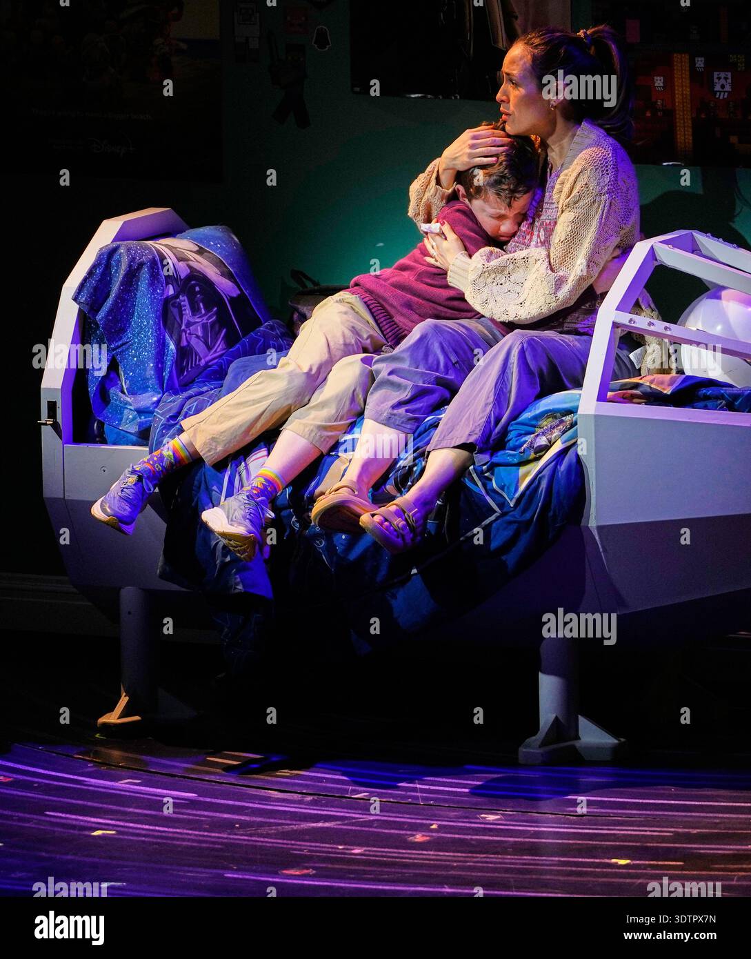 Actor Max Voehl, who plays the lead character Auggie, embraces actress ...