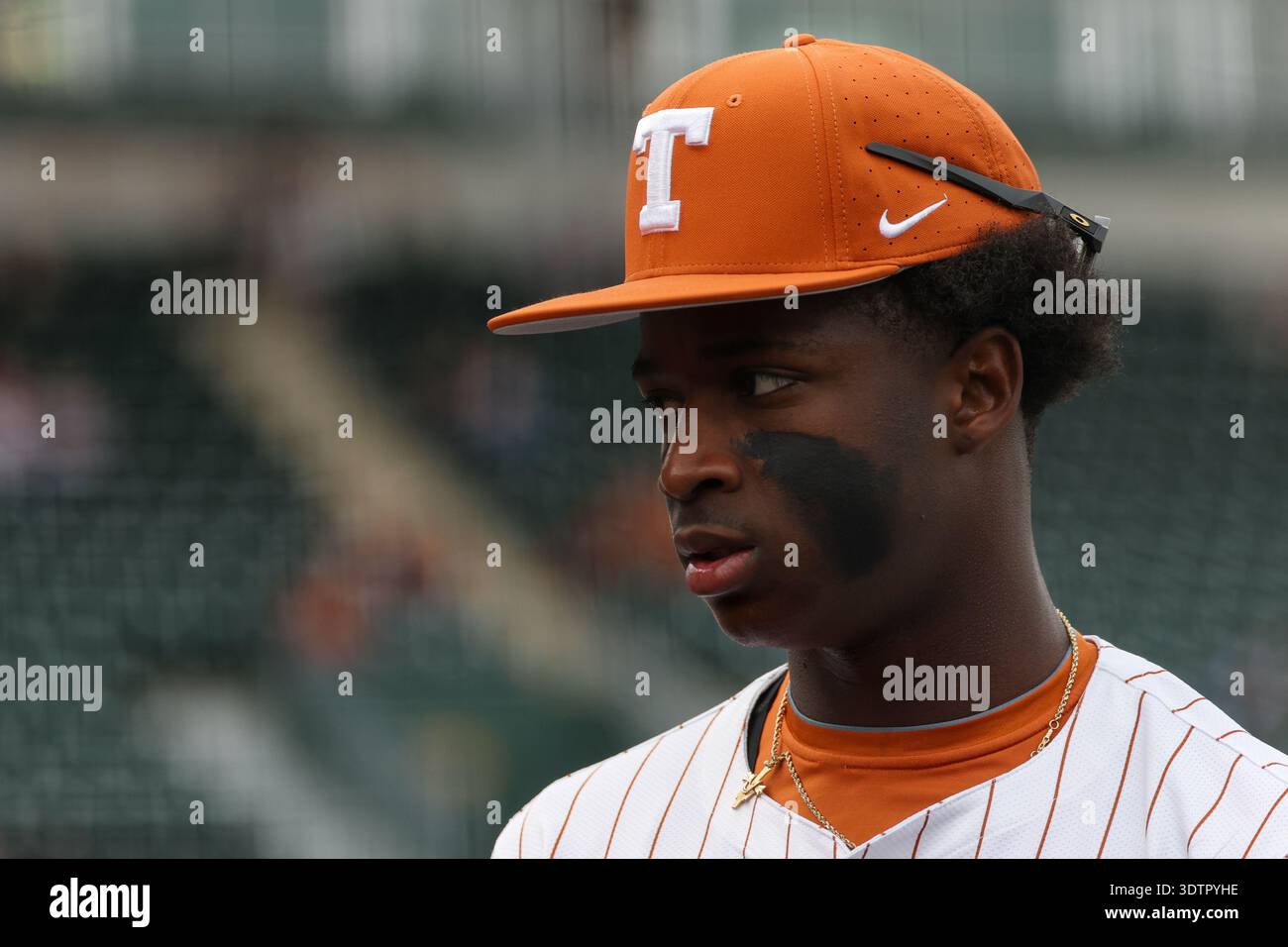 AUSTIN, TX - FEBRUARY 21: Outfielder Anthony Pack Jr. #6 of the Texas ...